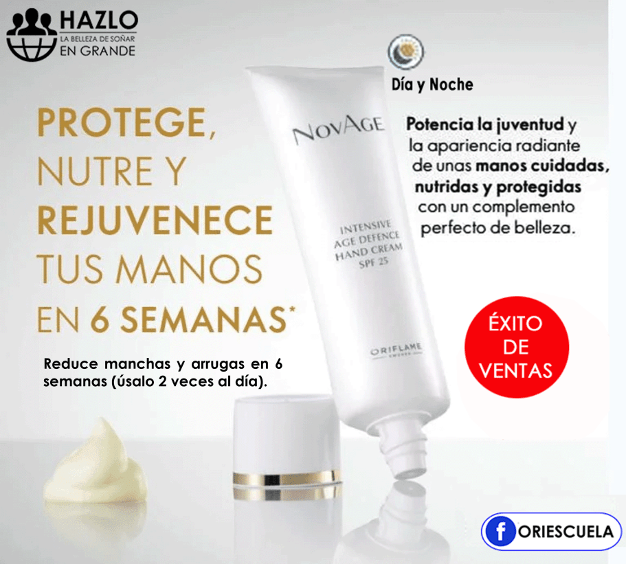 CREMA DE MANOS NOVAGE – UNISEX – LA EDAD TAMBIÉN SE NOTA EN LAS MANOS ...